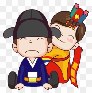 Cute Asian Baby Cartoon Clip Art Images On A Transparent - Korean ...