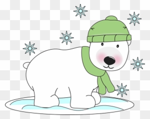 Penguin Skating On Ice - Winter Polar Bear Clip Art - Free Transparent ...
