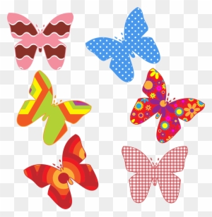 Clipart - Set Of Butterflies Clipart - Free Transparent PNG Clipart ...