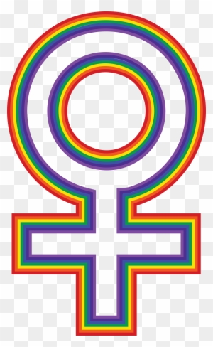 Free Clipart Of A Rainbow Female Gender Symbol - Circle - Free ...