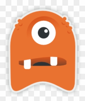 How Do I - Orange Cyclops Blob Shower Curtain - Free Transparent PNG ...