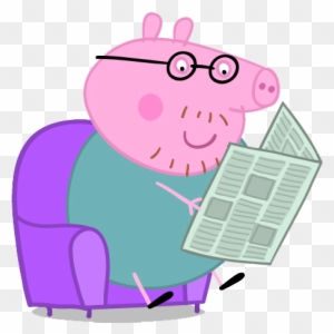 Peppa Pig - Peppa Pig Fathers Day Card - Free Transparent PNG Clipart ...