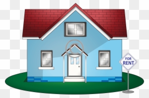 House With For Rent Sign - House - Free Transparent PNG Clipart Images ...