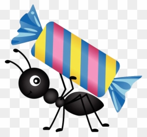 Ant Drawing Food Clip Art - Cartoon Ant Carrying Food - Free ...