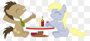 My Little Pony Friendship Is Magic Derpy And Doctor Whooves Kiss