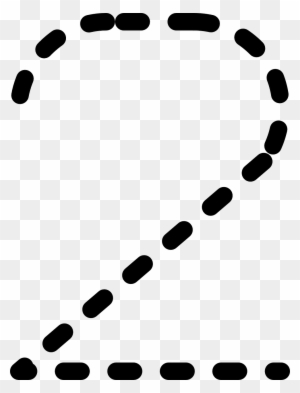 Number 2 For Tracing - Full Size PNG Clipart Images Download