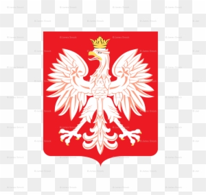 Polish Eagle Red Shield With Polska Card - Free Transparent PNG Clipart ...