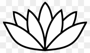 Lotus Line Drawing - Lotus Flower Drawing Top View - Free Transparent ...