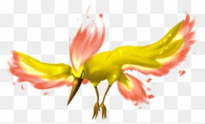 Zapdos Pokemon Character Vector Art - Pokemon Legendary Bird Zapdos ...