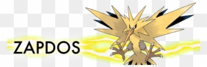 Zapdos Pokemon Character Vector Art - Pokemon Legendary Bird Zapdos ...
