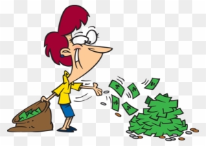Paying Cash Cartoon - Free Transparent PNG Clipart Images Download