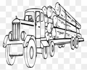 Truck Logging Clipart Log Clip Trucks Pages Coloring Cliparts Cajun ...