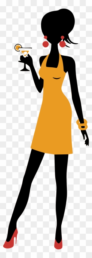 Girl - Cocktail Dress Cartoon - Free Transparent PNG Clipart Images ...