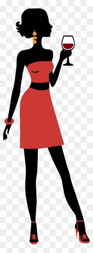 Girl - Women At Party Illustration - Free Transparent PNG Clipart ...