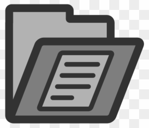 Folder Documents - Documents Clip Art Black And White - Free ...