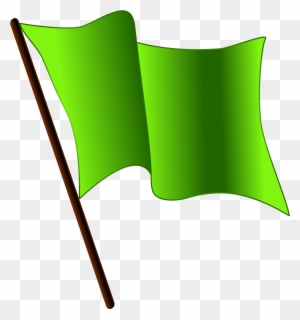 Open - Green Flag Waving - Free Transparent PNG Clipart Images Download
