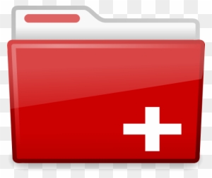 Red Cross Folder Icon - Free Transparent PNG Clipart Images Download