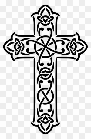 Celtic Cross Png Clipart - Simple Tribal Cross Tattoo Designs - Free ...
