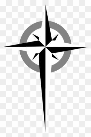 Compass Rose With Cross - Free Transparent PNG Clipart Images Download