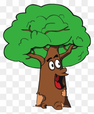 Logo - Smiling Tree Cartoon - Free Transparent PNG Clipart Images Download
