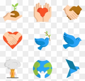 Peace Icons - Peace Flat Icon - Free Transparent PNG Clipart Images ...