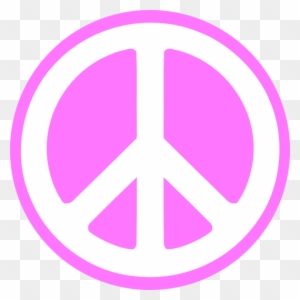 Pink Peace Sign Clip Art