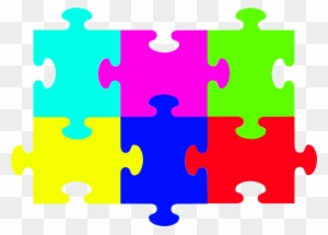 Jigsaw Puzzle Clipart - 6 Puzzle Pieces Clip Art - Free Transparent PNG ...