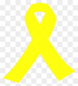 Yellow Ribbon For Cancer - Free Transparent PNG Clipart Images Download