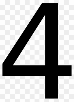 Best Photos Of Huge Number - Number 4 Clipart - Free Transparent PNG ...