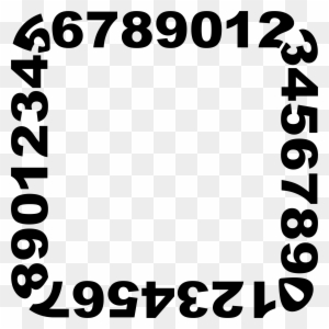Big Image - Numbers Frame Png - Free Transparent PNG Clipart Images ...