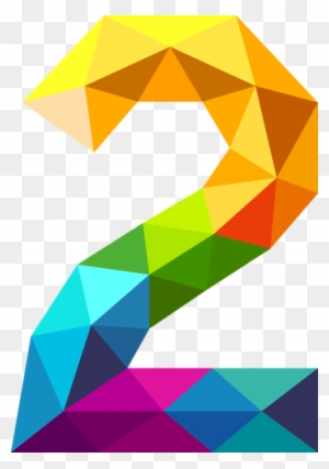 Colourful Triangles Number Seven Png Clipart Image - Number 7 Clipart ...
