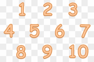 1 To 10 Numbers Transparent Background - 1 To 10 Numbers - Free ...