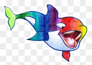 Le Rainbow Whale By Routani - Transparent Rainbow Whale - Free ...