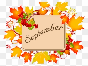 September Kids Autumn Scene - September Month Clip Art - Free ...