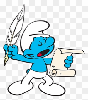 Poet Smurf, May - Schtroumpf Poète - Free Transparent PNG Clipart ...