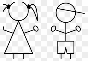 Stick Figure Kids Clip Art, Transparent PNG Clipart Images Free ...