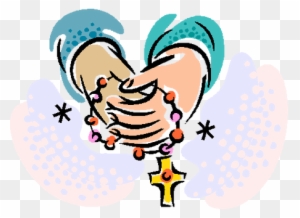 Picture - Praying The Rosary Animated - Free Transparent PNG Clipart ...