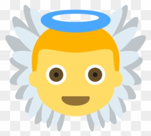 Baby Angel Emoji Emoticon Vector Icon - Illustration - Free Transparent ...