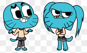 Gumball - Amazing World Of Gumball Pixel Art Easy - Free Transparent ...