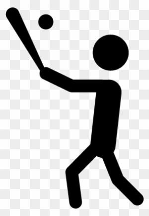 Baseball Hit Clipart - Hitting A Baseball Clipart - Free Transparent ...