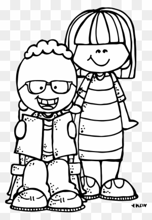 Reading Clip Art Freebie - Melonheadz Black And White Clipart - Free ...