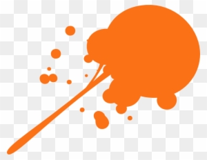 Orange Splat Cliparts - Orange Paint Drops Transparent - Free ...