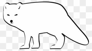 Arctic Animals Black And White Clipart