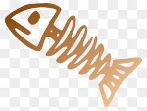Dead Clipart Fish Bone - Cartoon Fish Skeleton - Free Transparent PNG ...