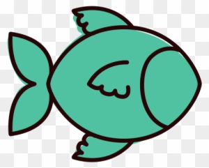 Silhouette With Fish Shape Animal Color - Forma De Un Pez - Free ...