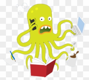 Entrepreneur Advice - Octopus Working In An Office - Free Transparent ...