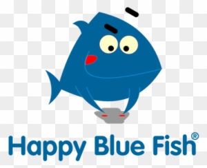 Happy Blue Fish - Always Be Happy Sms - Free Transparent PNG Clipart ...
