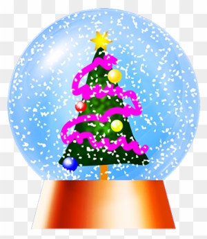 Christmas Tree Snowglobe Transparent Png Clip Art Image - Snow Globe ...