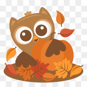 Autumn Owl Thanksgiving Clip Art - Fall Birds Clip Art - Free ...