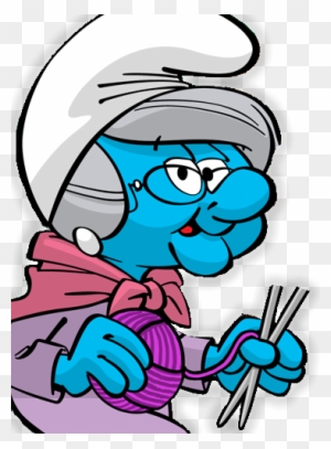 Smurfs Grandma Nanny Smurf Grandmother Granny Figure - Smurfette - Free ...